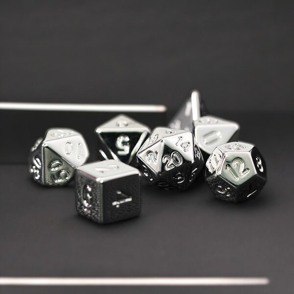 Solid Silver Dice - Etsy