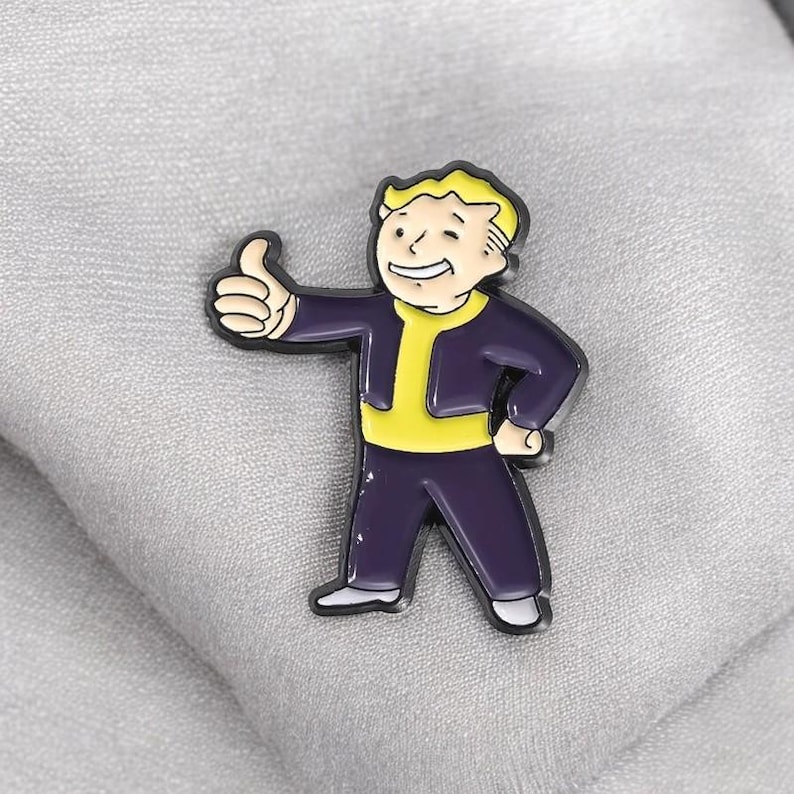 Fallout Vault Boy Hard Pins Fun Fallout Character Enamel Pins Unique ...