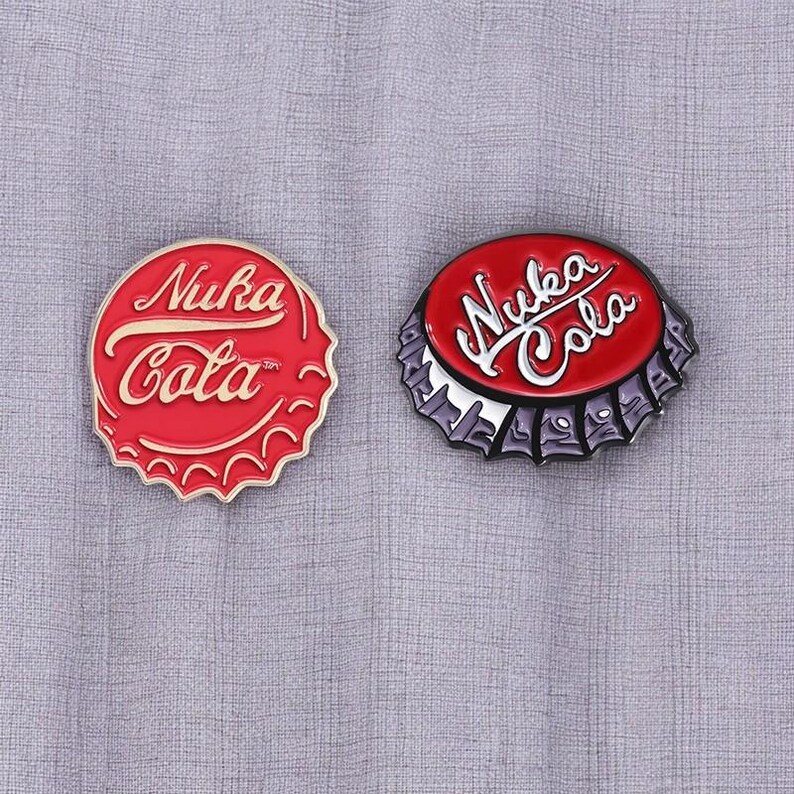 Fallout Nuka Cola Hard Pins Fun Fallout Bottlecap Enamel Pins Unique ...
