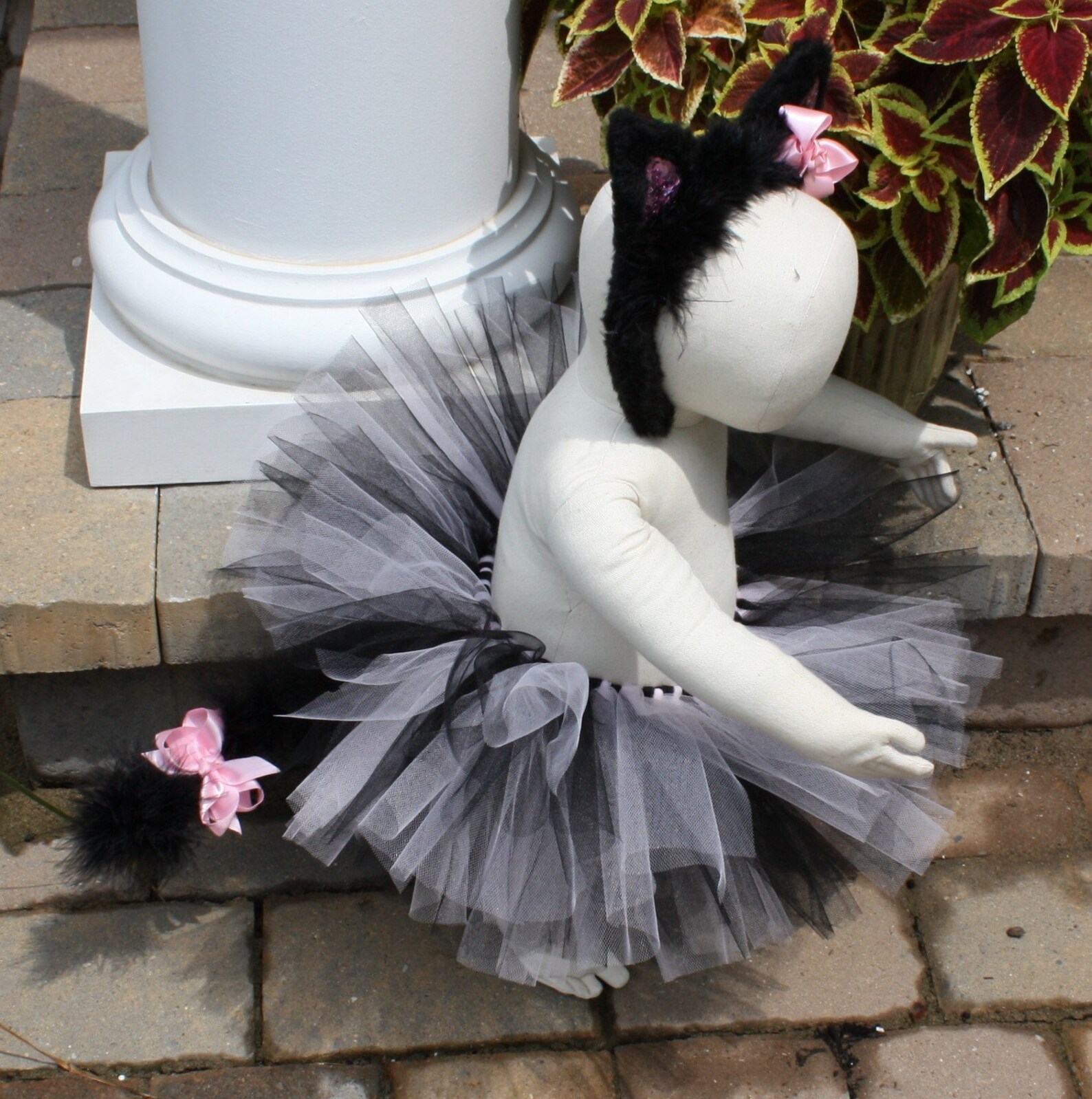 Custom Made Black and Pink Kitty Cat Costume for Halloween - Etsy