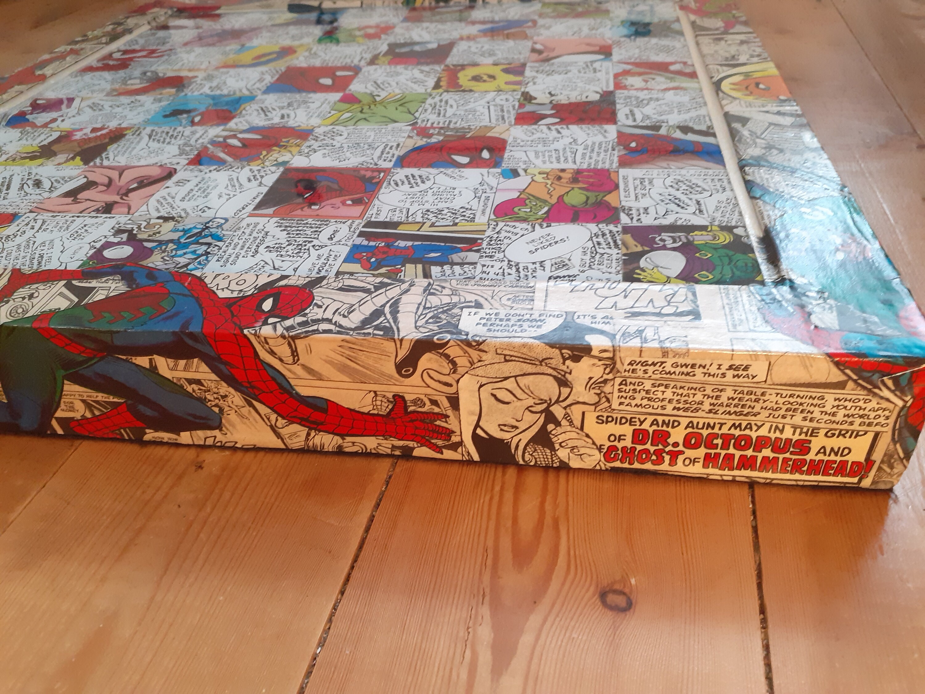 Spiderman Comic Chessboard - Etsy