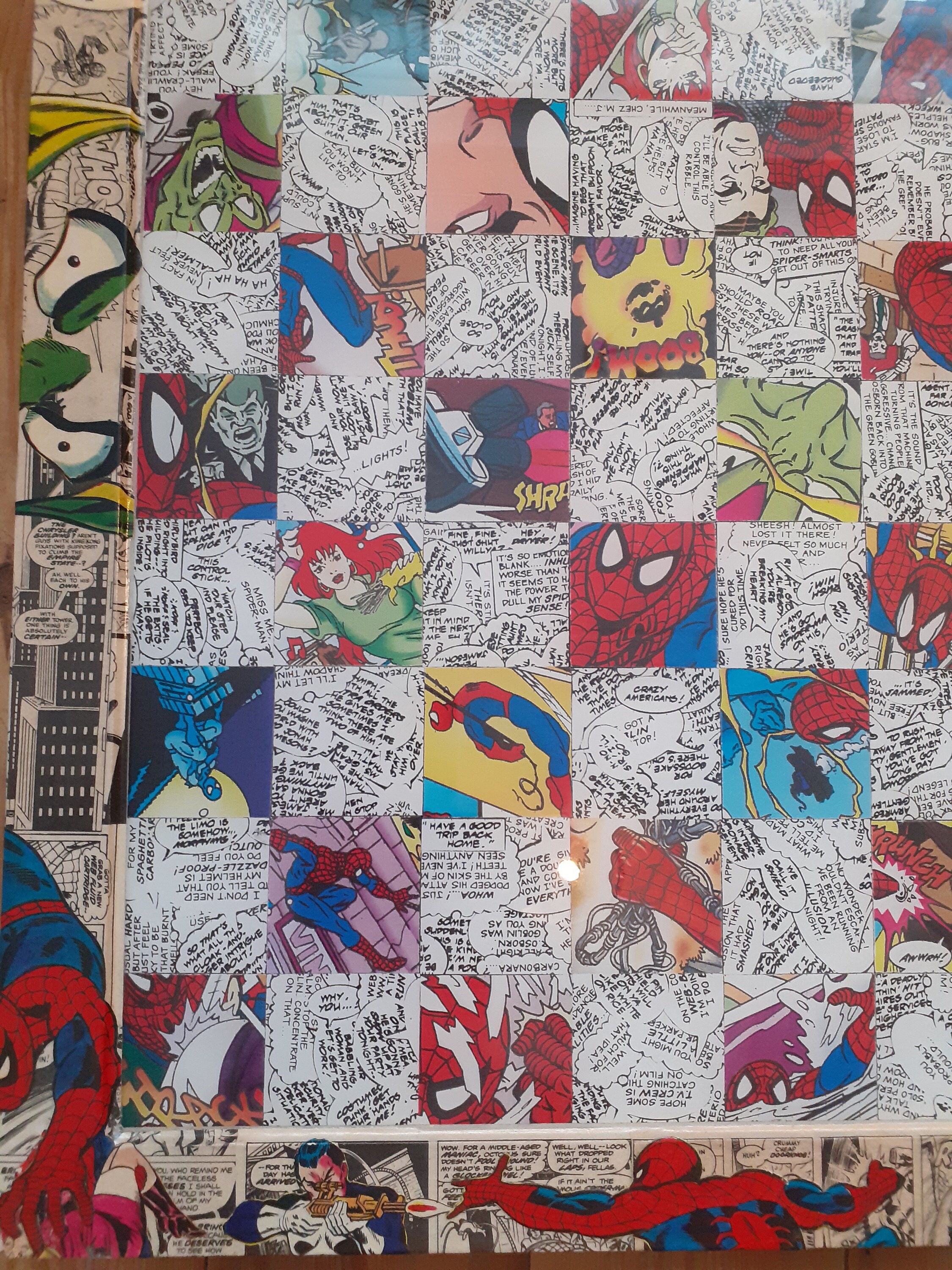 Spiderman Comic Chessboard - Etsy