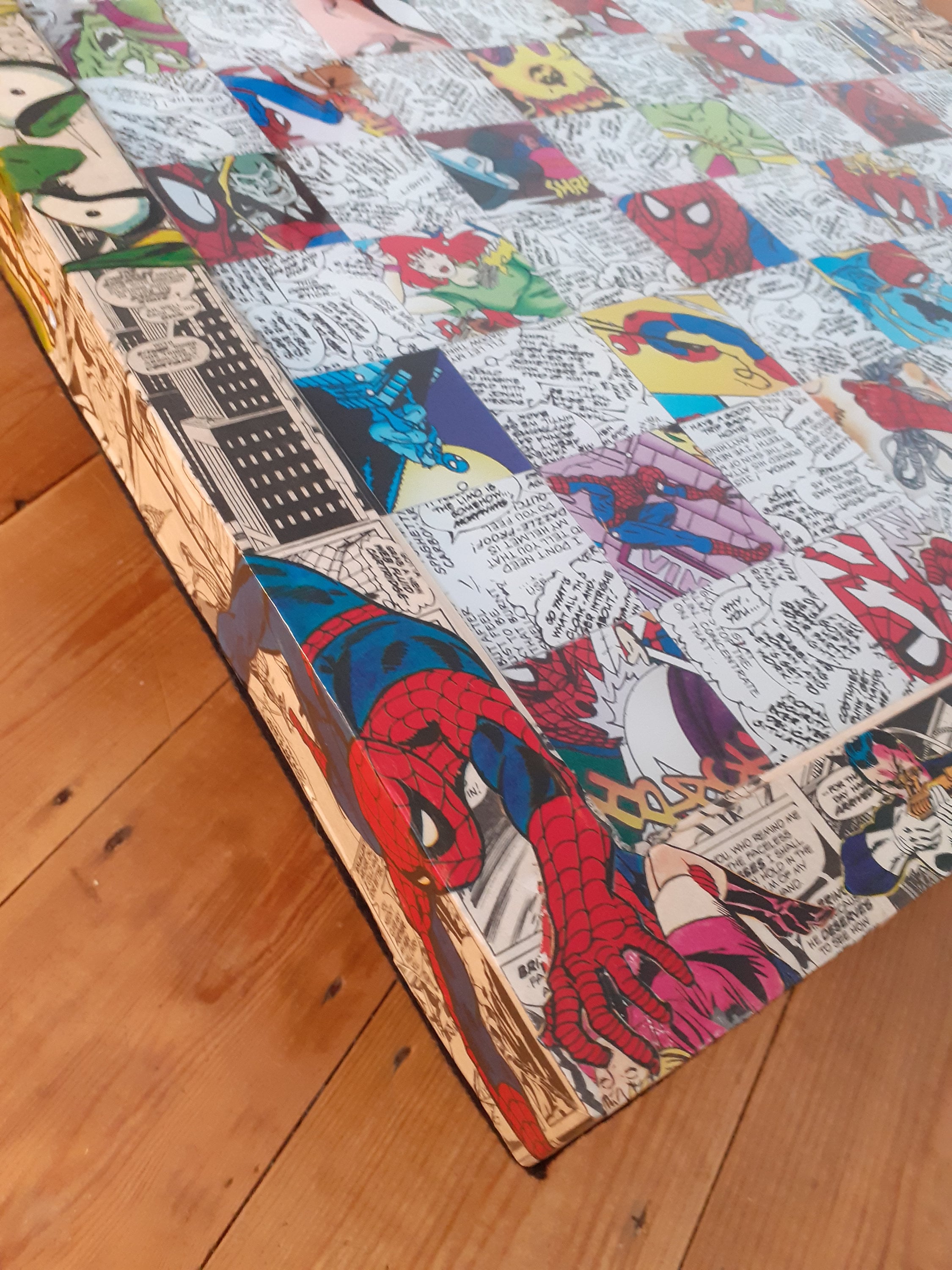 Spiderman Comic Chessboard - Etsy