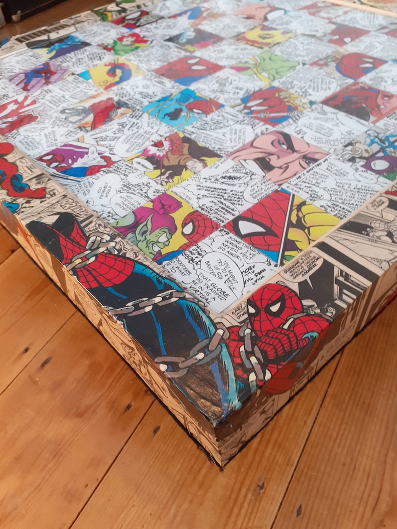 Spiderman Comic Chessboard - Etsy