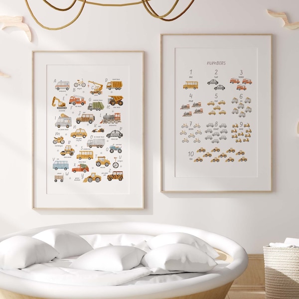 Truck Alphabet Poster - Etsy