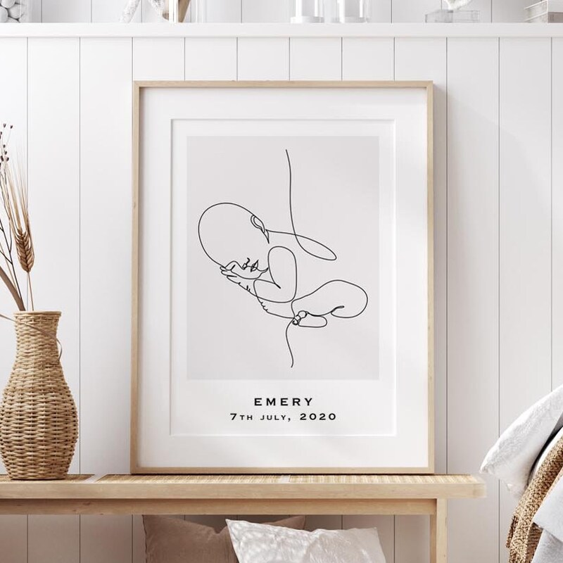Baby Birth Print - Etsy