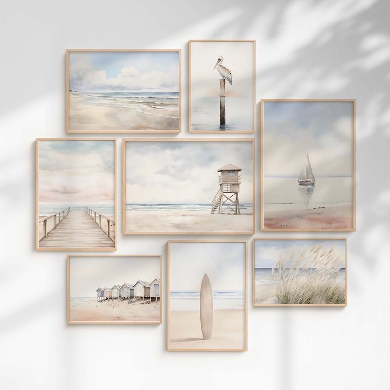 Coastal Wall Art Layout - Etsy UK