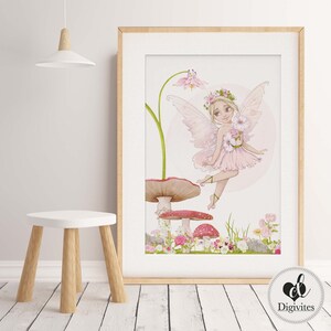 Fairy Garden Wall Art, Nursery Wall Art, Girls Bedroom Prints, Fairy ...