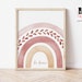 Boho Rainbow Set of 3 Nursery Prints, Girl Nursery Wall Art, Nursery ...