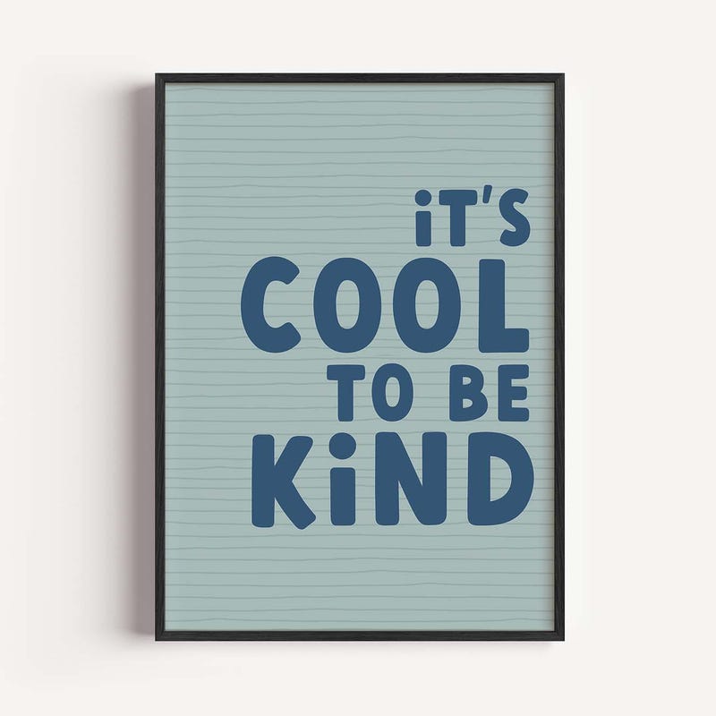 Be Kind Poster - Etsy UK