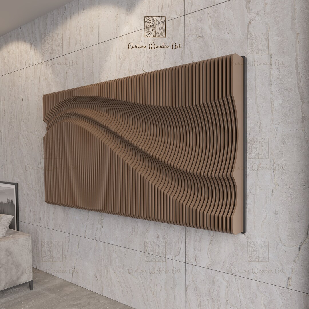 Parametric Wall Decor A-6 Parametric Wall Art Wooden Wall Hanging ...