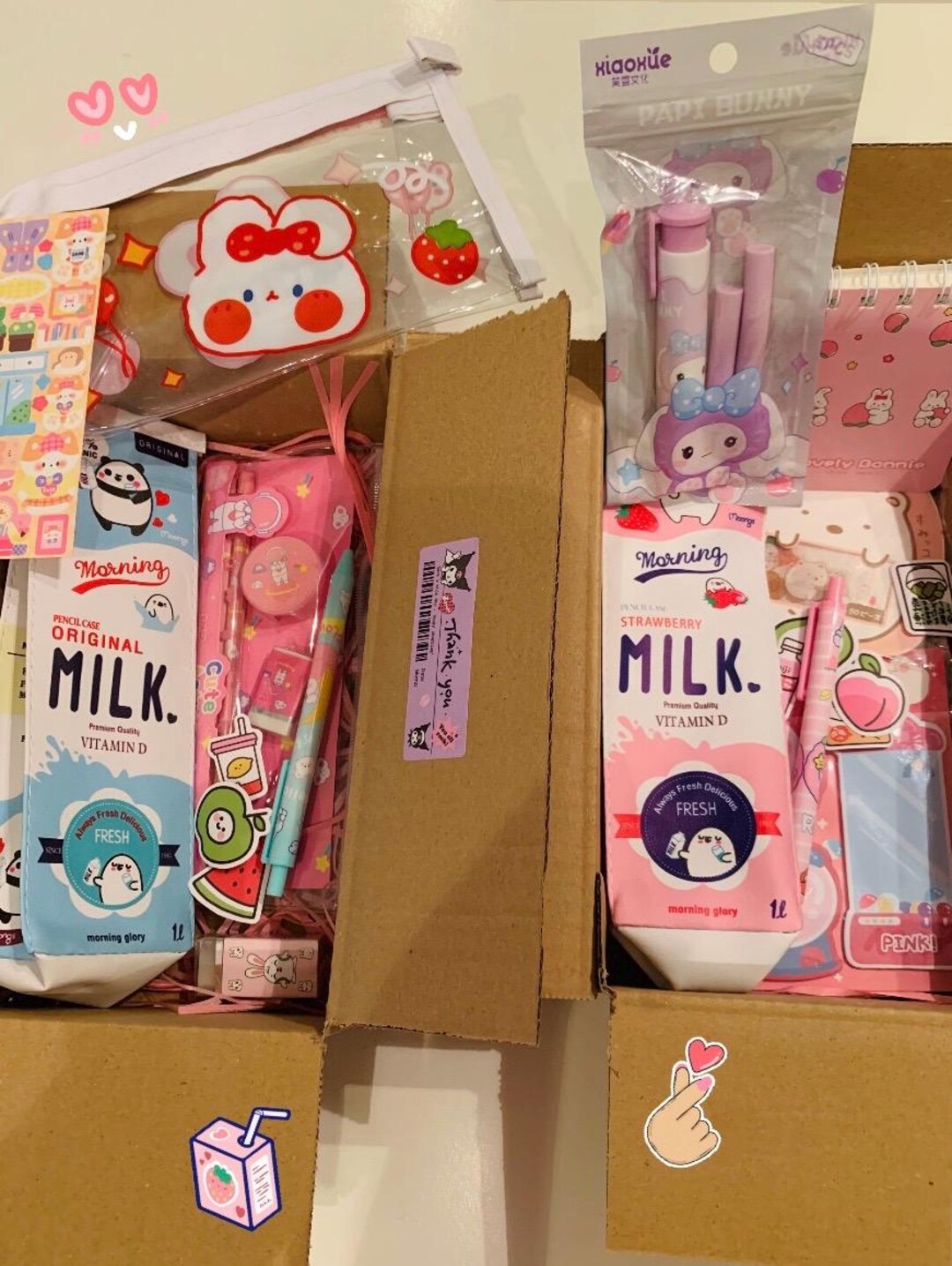 Kawaii Stationary Mystery Box, Mystery Bundle Scoops, Cute Stationary ...