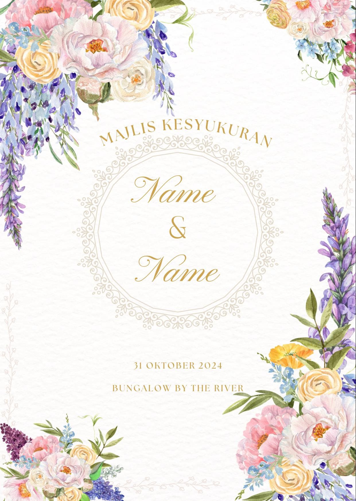 Templates for Wedding Card, Invitations, Malay Wedding, Kad Kahwin ...