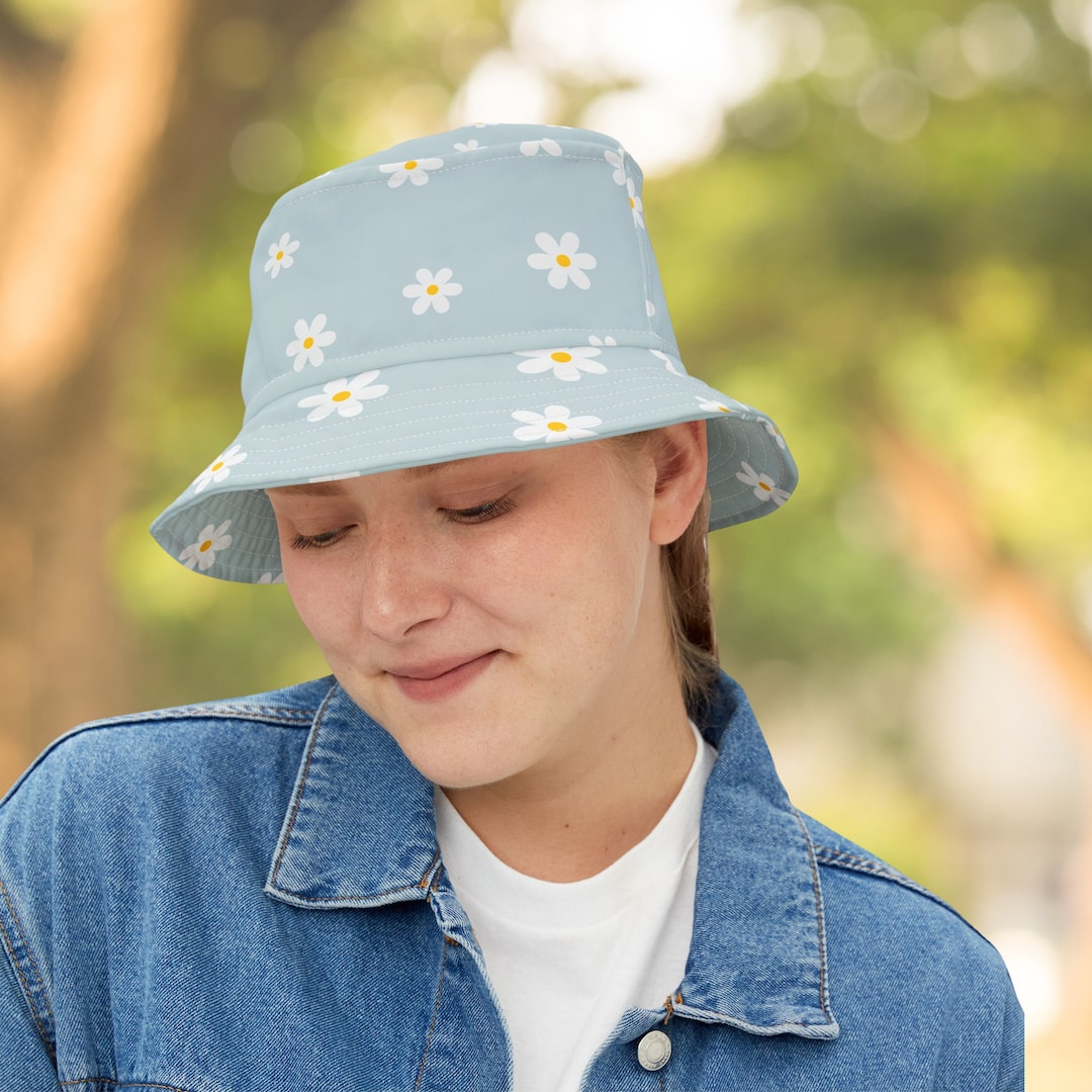 Hot Summer Bucket Hat Trendy Cotton Sun Hat for Beach, Golf, Fishing ...