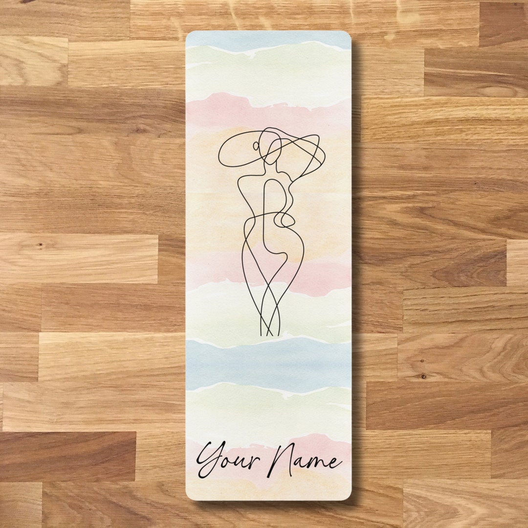 Personalized Name Body Balance Yoga Mat Unique Custom Yoga Mat in Boho ...