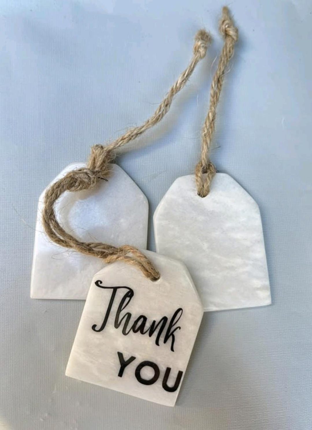 Personalized Marble Gift Tags Set of 5/10/15, Hanging Decoration ...