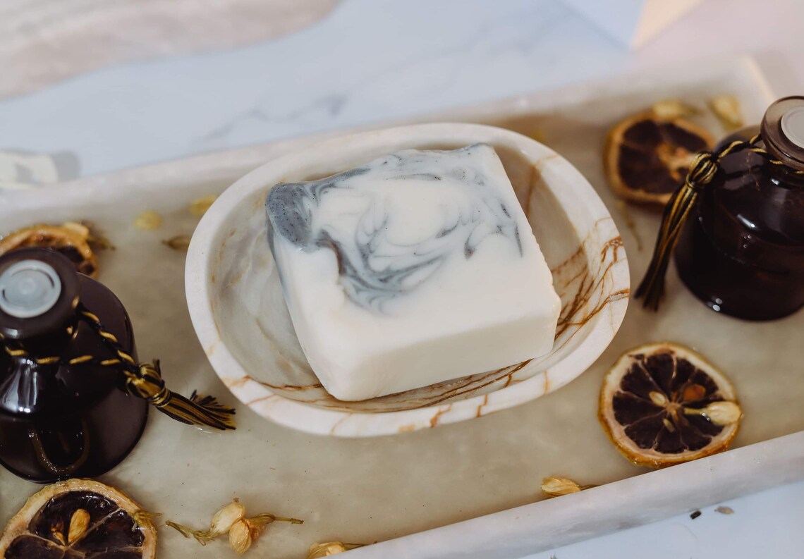 Marble Soap Holder for Tubs and Showers| Handmade Soap Dish Tray ...