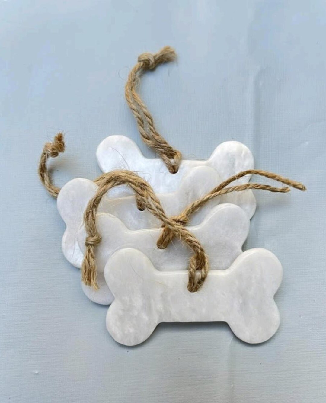 Personalized Marble Bone-shaped Tags Set of 5/10/15, Hanging Decoration ...