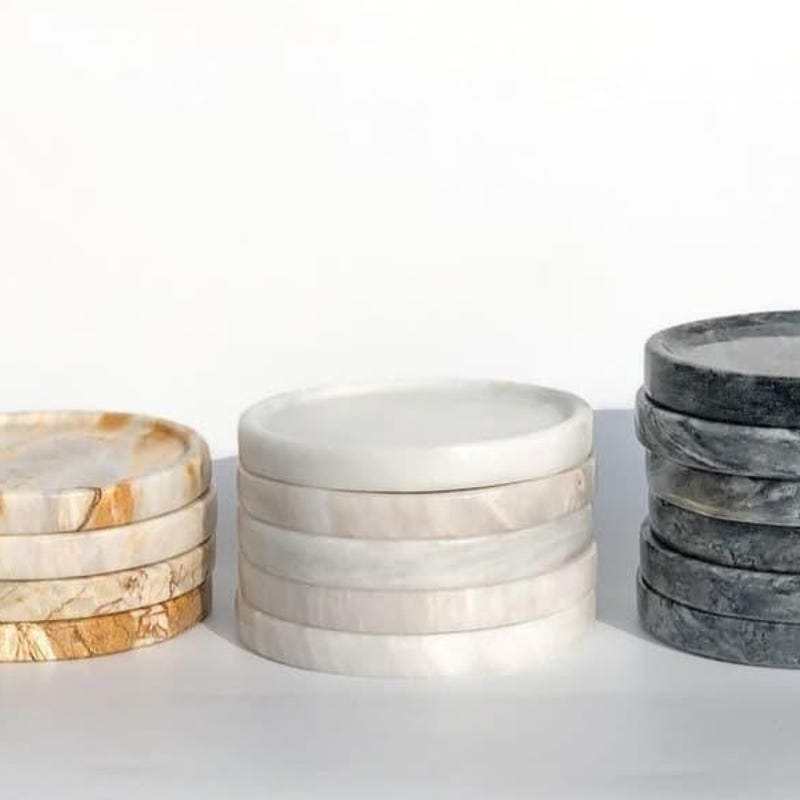 Marble Coasters - Etsy