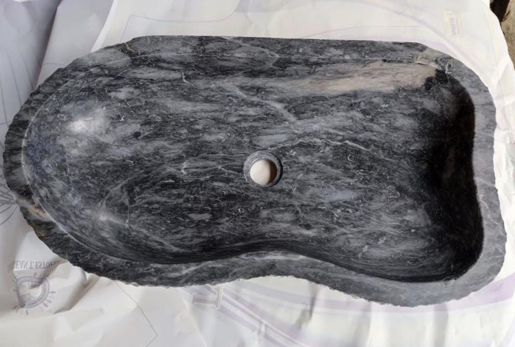 Bathroom Irregular Marble Sink, Counter Basin, Handcrafted Bathroom ...