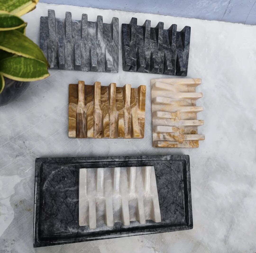 Handmade Marble Soap Dish, Angled Design, Bathroom Accessories - Etsy