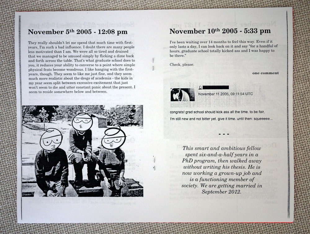 Never Finish Grad School A Personal Zine zinefest Edition - Etsy