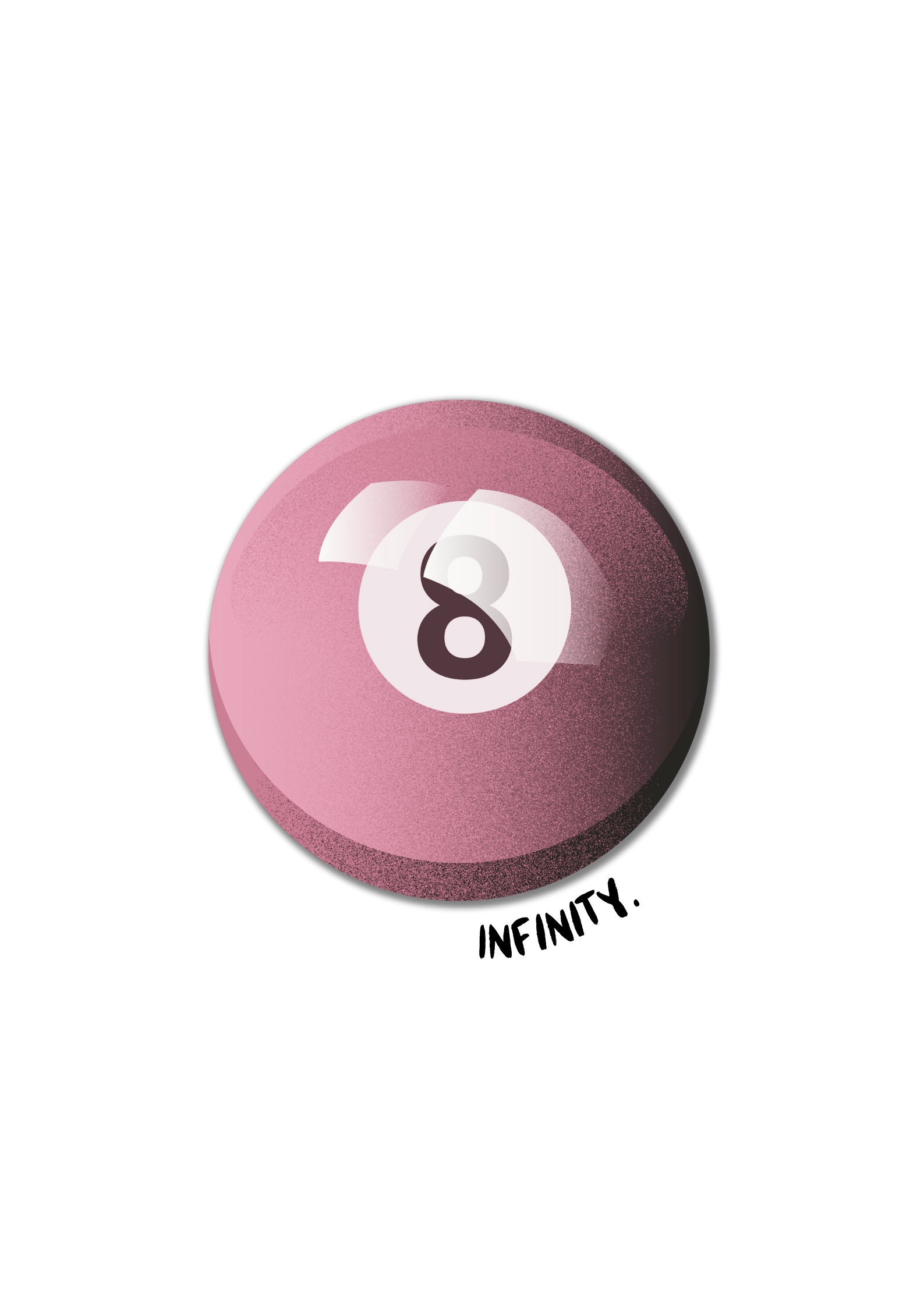 PINK POOL BALL digital Print - Etsy