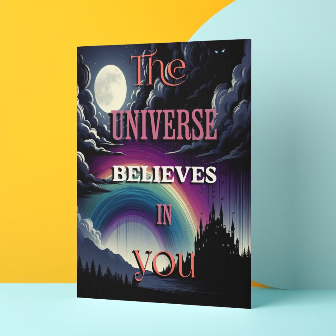 Printable Gothic Wall Art - Positive Affirmation - "the Universe ...