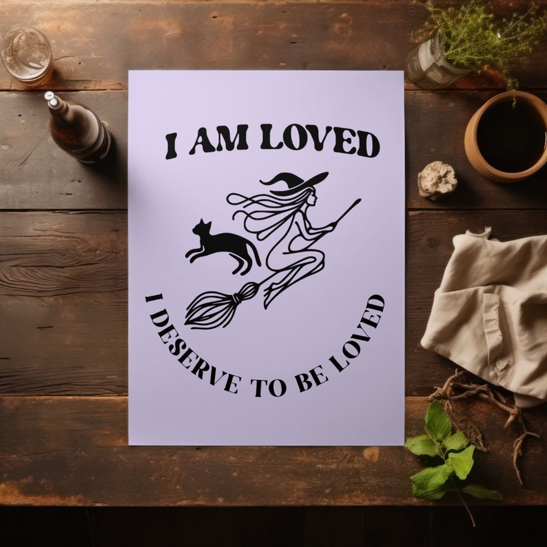 Gothic Witch Printable - Digital Download for Witchy Décor - Positive ...