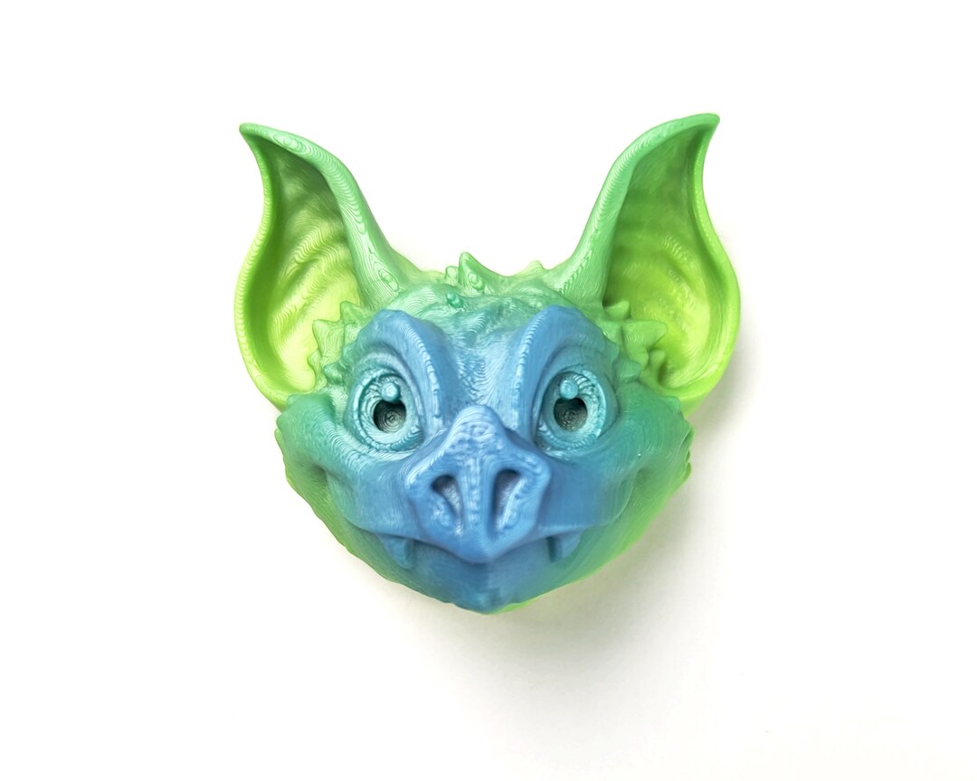 Detailed Bat Head Magnet High Resolution 3D Printed Design Matmire ...