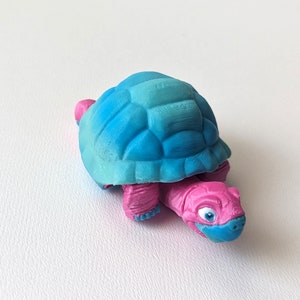 Turtle in Shell - High Definition 3D Printed Flexible Flexi Art ...