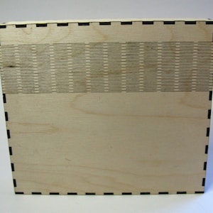 Crayon Box - Hidden Living Kerf Hinge Laser Cutting Digital Vector ...