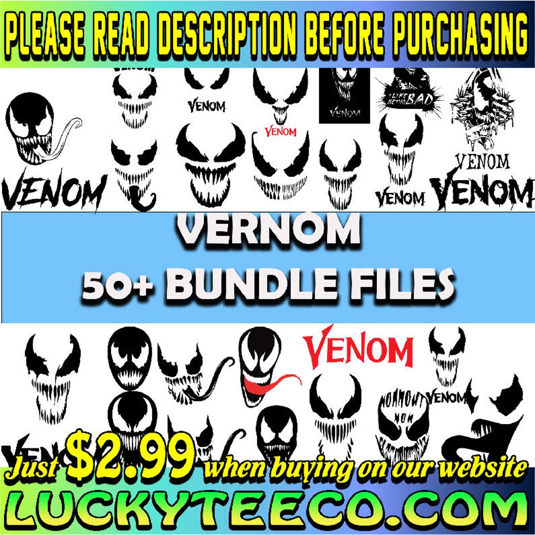 Venom SVG, Cut File Cricut, Svg Bundle, Venom Printable Vector Designs ...