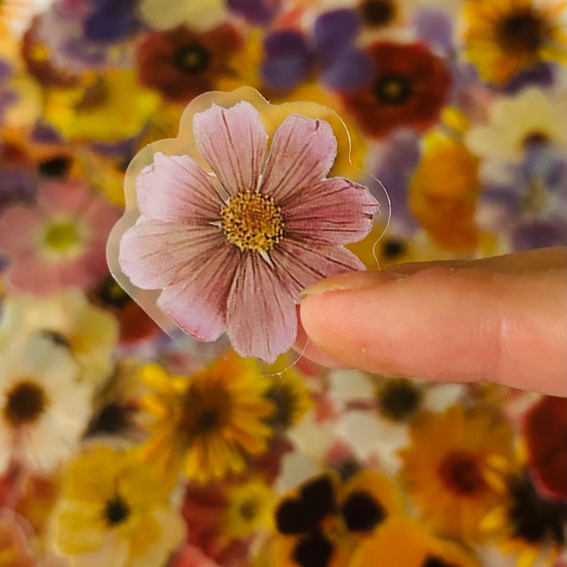 Flower Sticker - Etsy