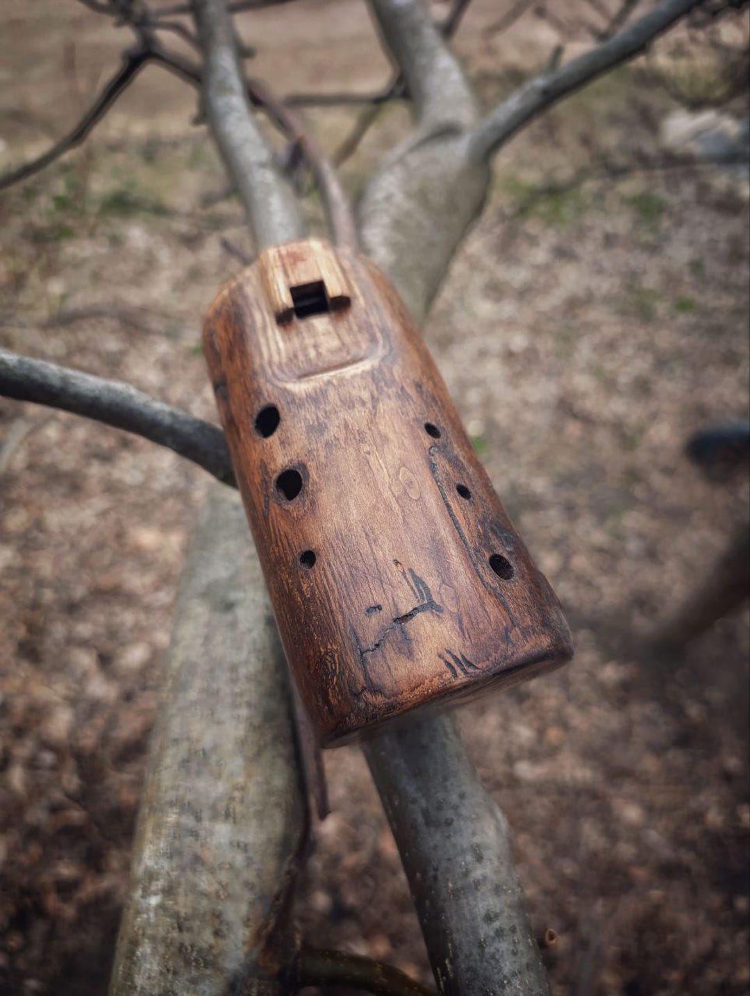 Bass Ocarina Made From an Ash Branch in the Key of B3 - Etsy