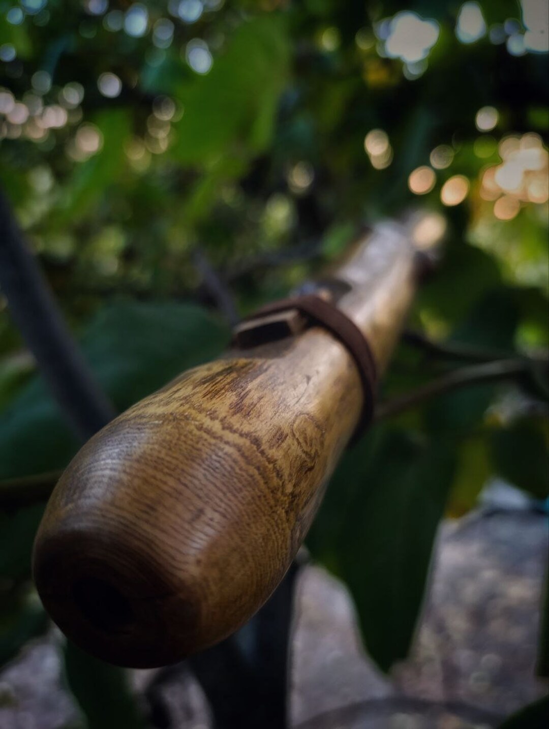Native American Bass Flute Made From Knotted Ash Tree Branch in Key E ...