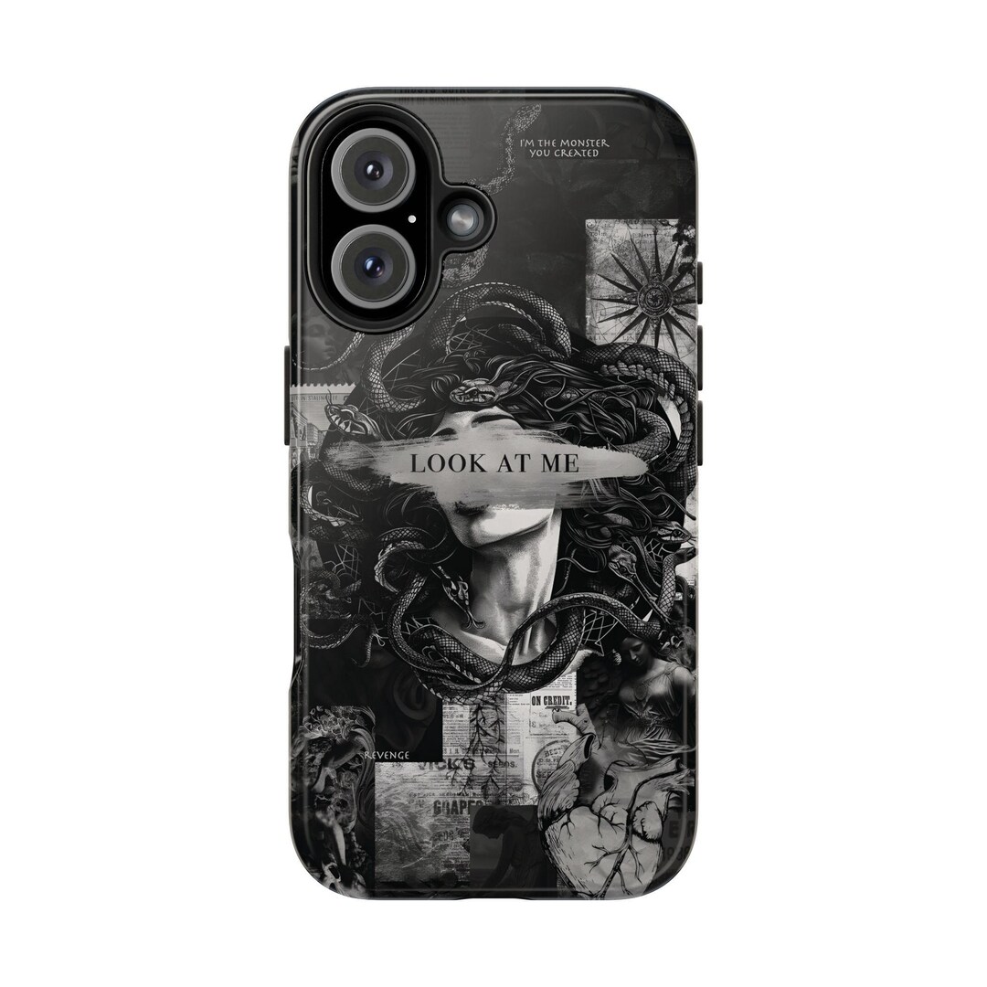Mythical Roman Goddess Medusa Grey iPhone Cases Gift - Etsy