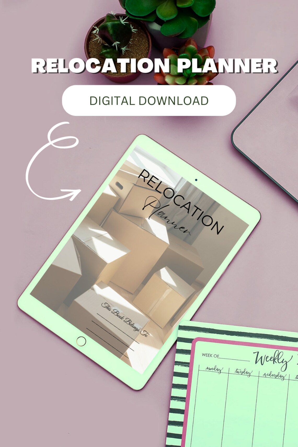 Printable Relocation Planner Bundle, Digital Moving Checklist ...
