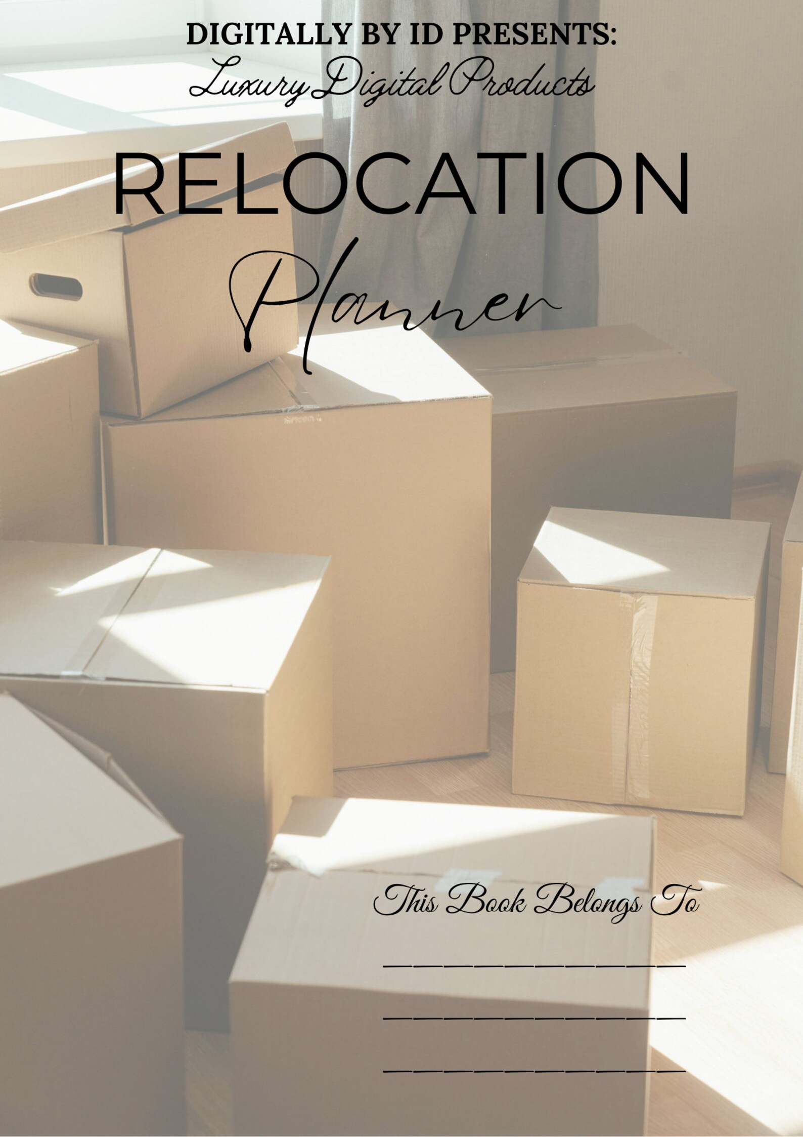 Printable Relocation Planner Bundle, Digital Moving Checklist ...