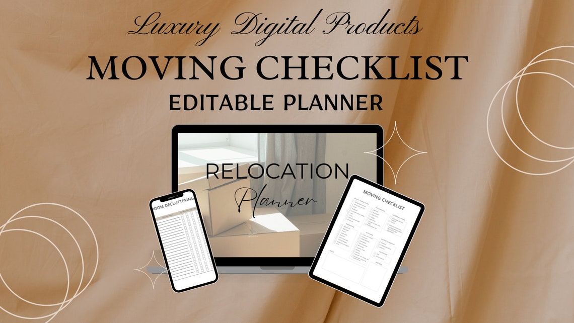 Printable Relocation Planner Bundle, Digital Moving Checklist ...