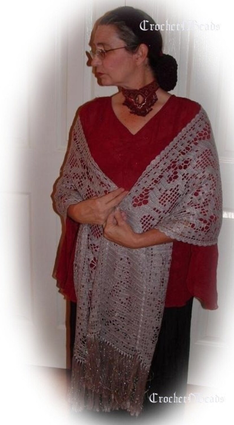 Duchess Stole Filet Pattern PDF Digital Download - Etsy