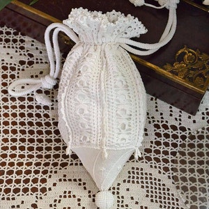 Rendezvous Victorian Drawstring Purse Crochet Pattern - Etsy