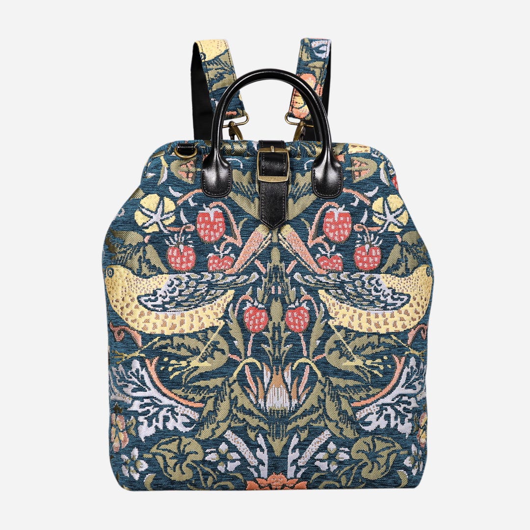 Handcrafted Carpet Backpack-mary Poppins Carpet Bag-laptop Bag-work Bag ...