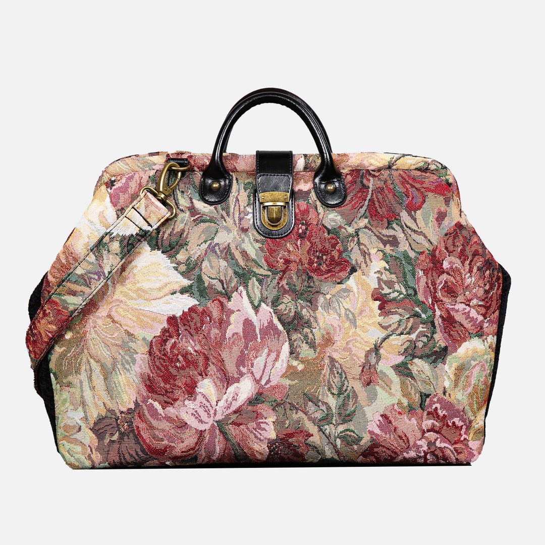 Handsewn Carpet Work Bag-laptop Brief Case-vintage Work Tote-travel ...