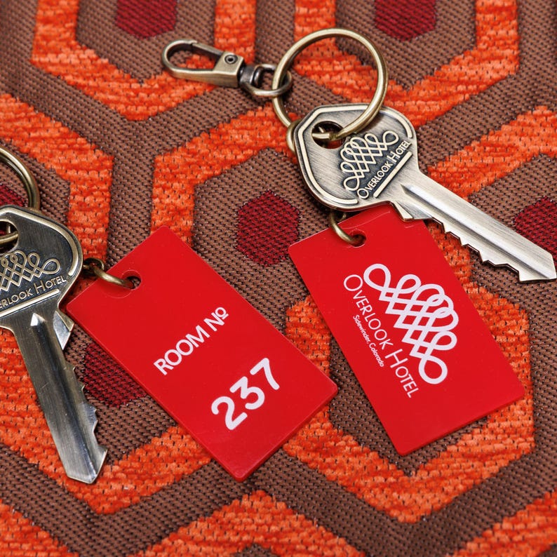 The Shining Overlook Hotel Key Chain Room Number 237 Key Fob Carpet Bag ...