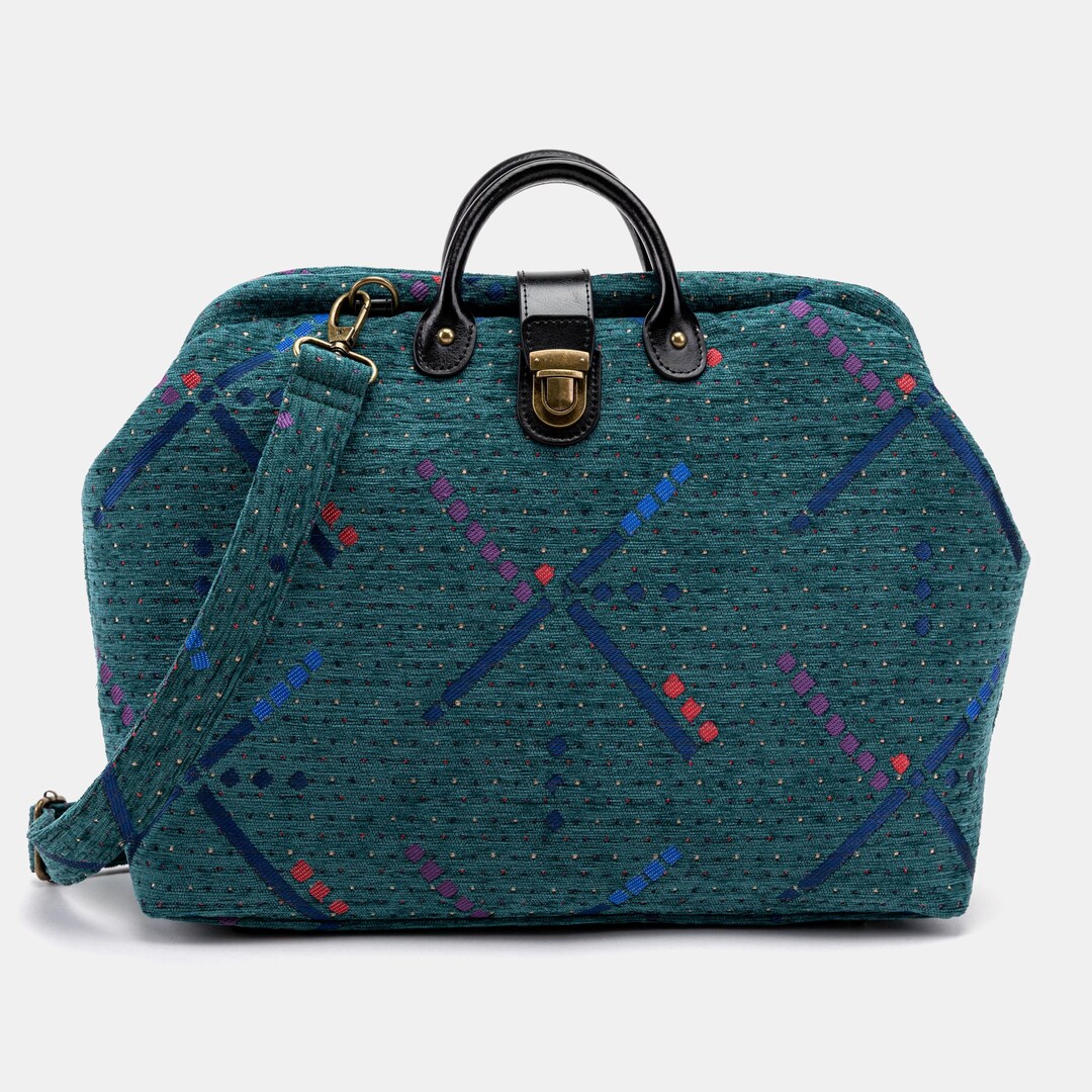 Handsewn Carpet Work Bag-laptop Brief Case-vintage Work Tote-travel ...