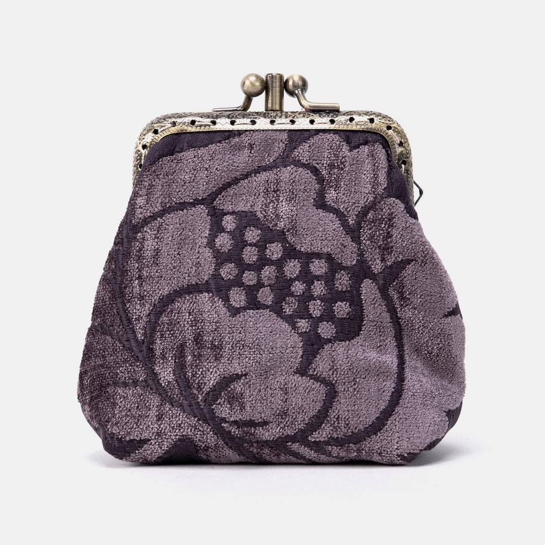Handsewn Carpet Coin Purse-vintage Double Kiss Lock Wallet-ball Snap ...