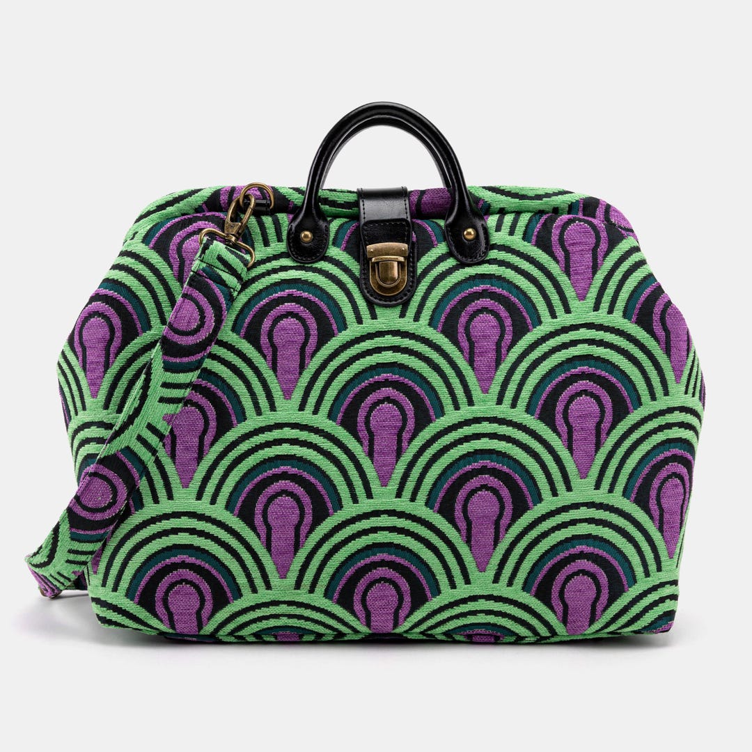 Handsewn Carpet Work Bag-laptop Brief Case-vintage Work Tote-travel ...