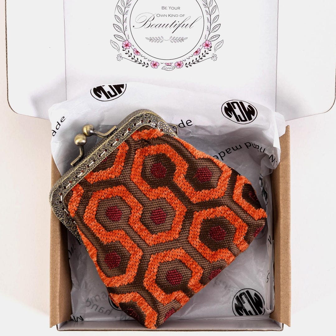 Handsewn Carpet Coin Purse-vintage Double Kiss Lock Wallet-ball Snap ...