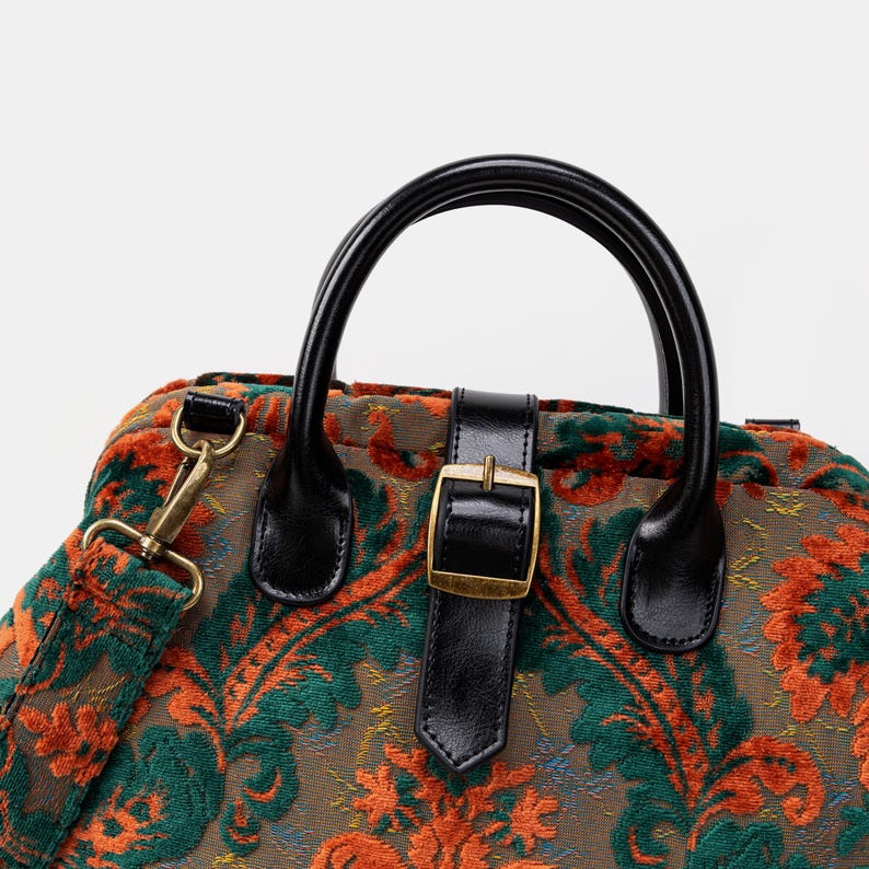 Handcrafted Carpet Backpack-mary Poppins Carpet Bag-laptop Bag-work Bag ...